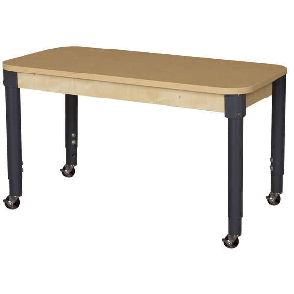 Wood Designs Adjustable Height Rectangular Activity Table & Reviews | Wayfair